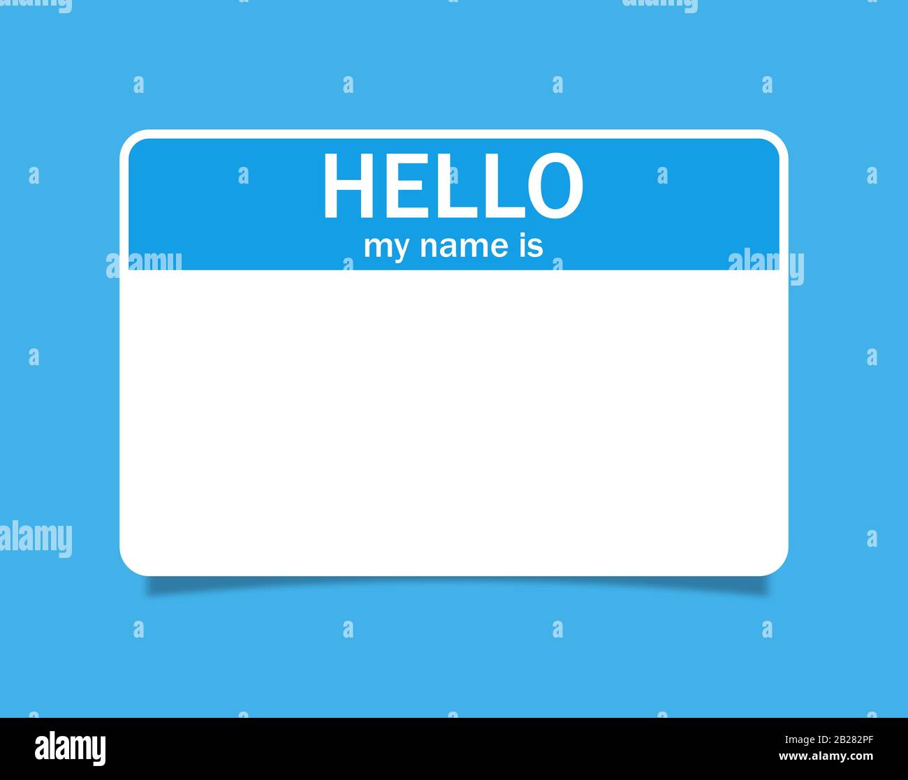 Name tag vectors hi-res stock photography and images - Alamy