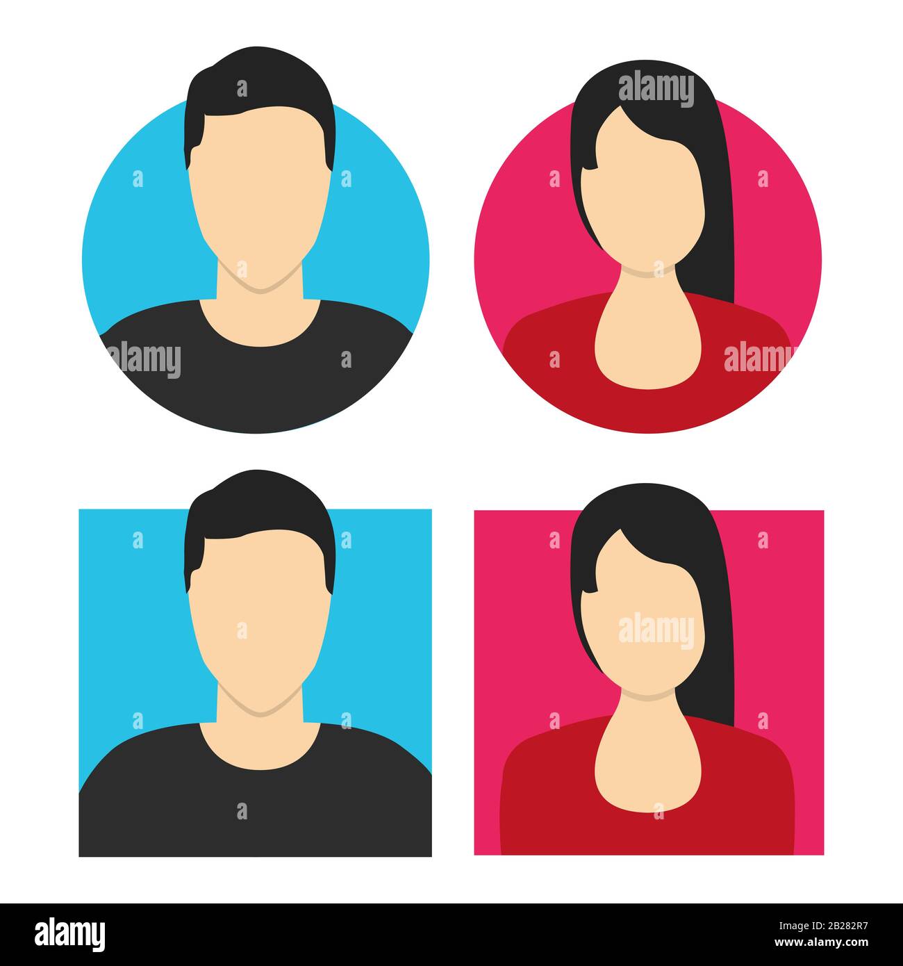 Woman avatar icon image Cut Out Stock Images & Pictures - Alamy