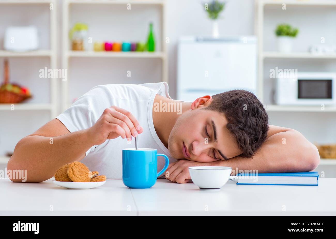 Man falling asleep during hi-res stock photography and images - Alamy