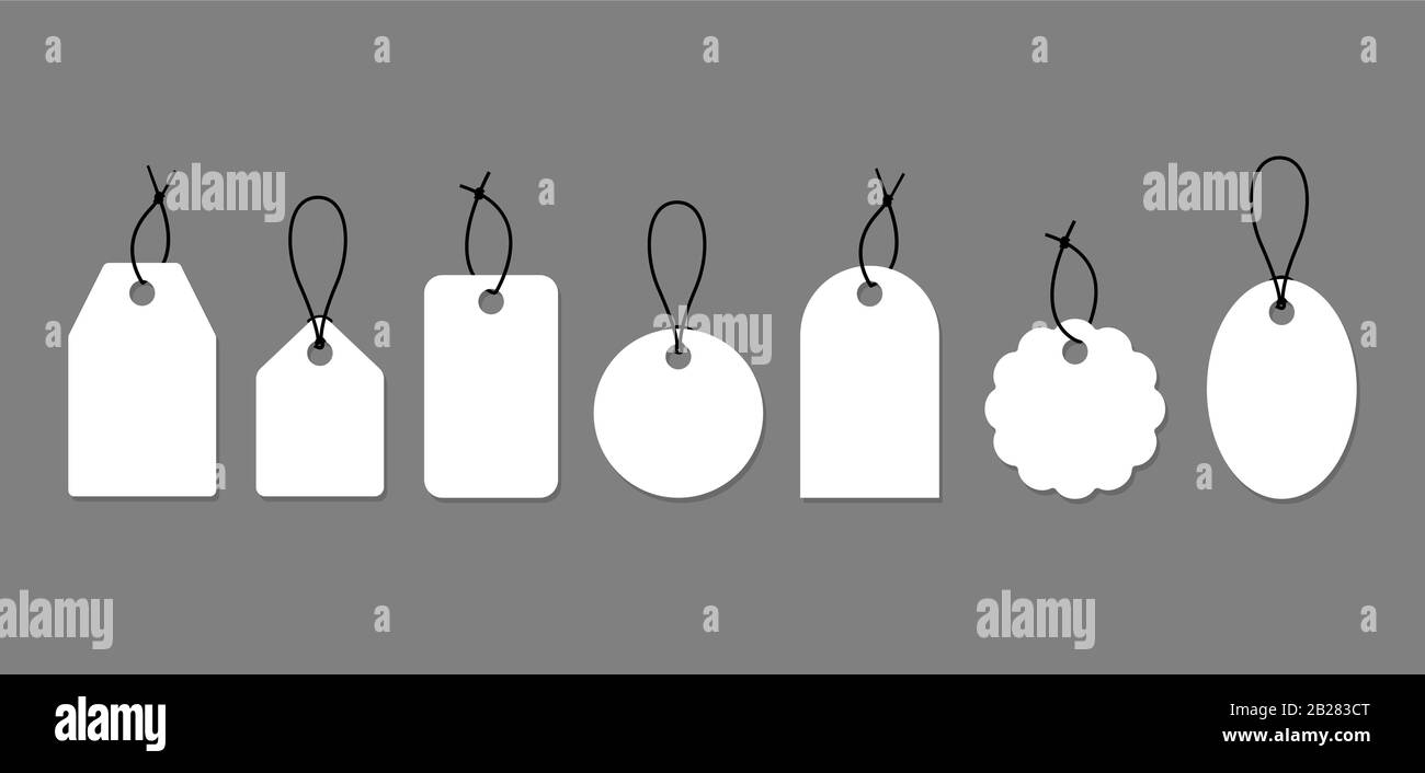Price tag collection. Paper labels. Vector illustration Stock Vector ...
