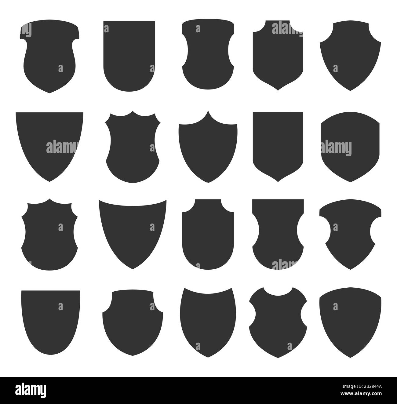 Blank shield badge Black and White Stock Photos & Images - Alamy