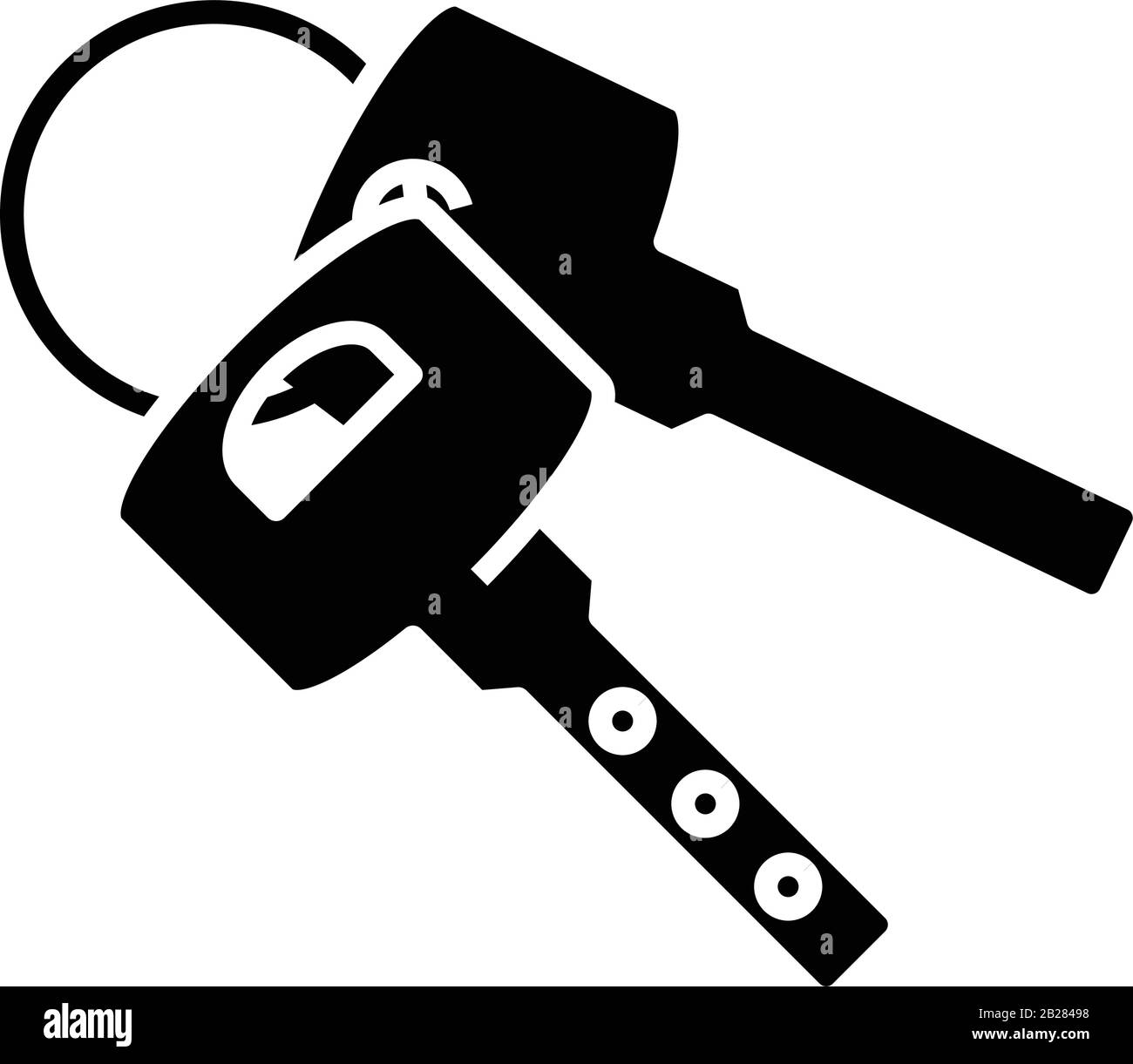 Home keys black icon, concept illustration, vector flat symbol, glyph ...