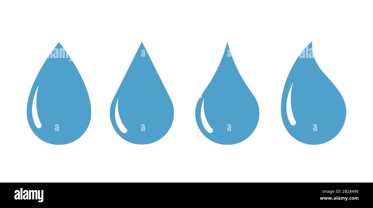 Vector rain drop icon. Vector illustration Stock Vector Image & Art - Alamy