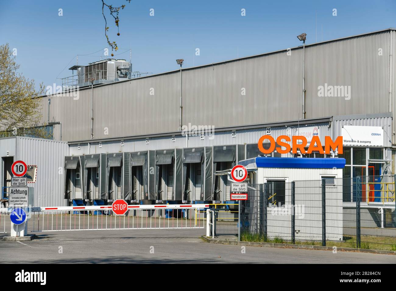 Osram Werk, Werkstor Motardstraße, Siemensstadt, Spandau, Berlin ...