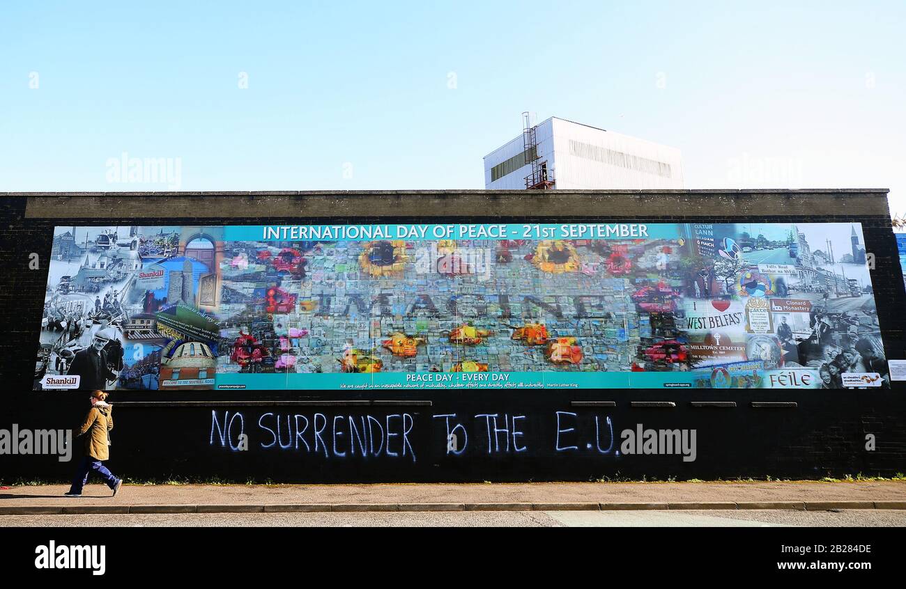 Anti catholic graffiti northern ireland hi-res stock photography and ...