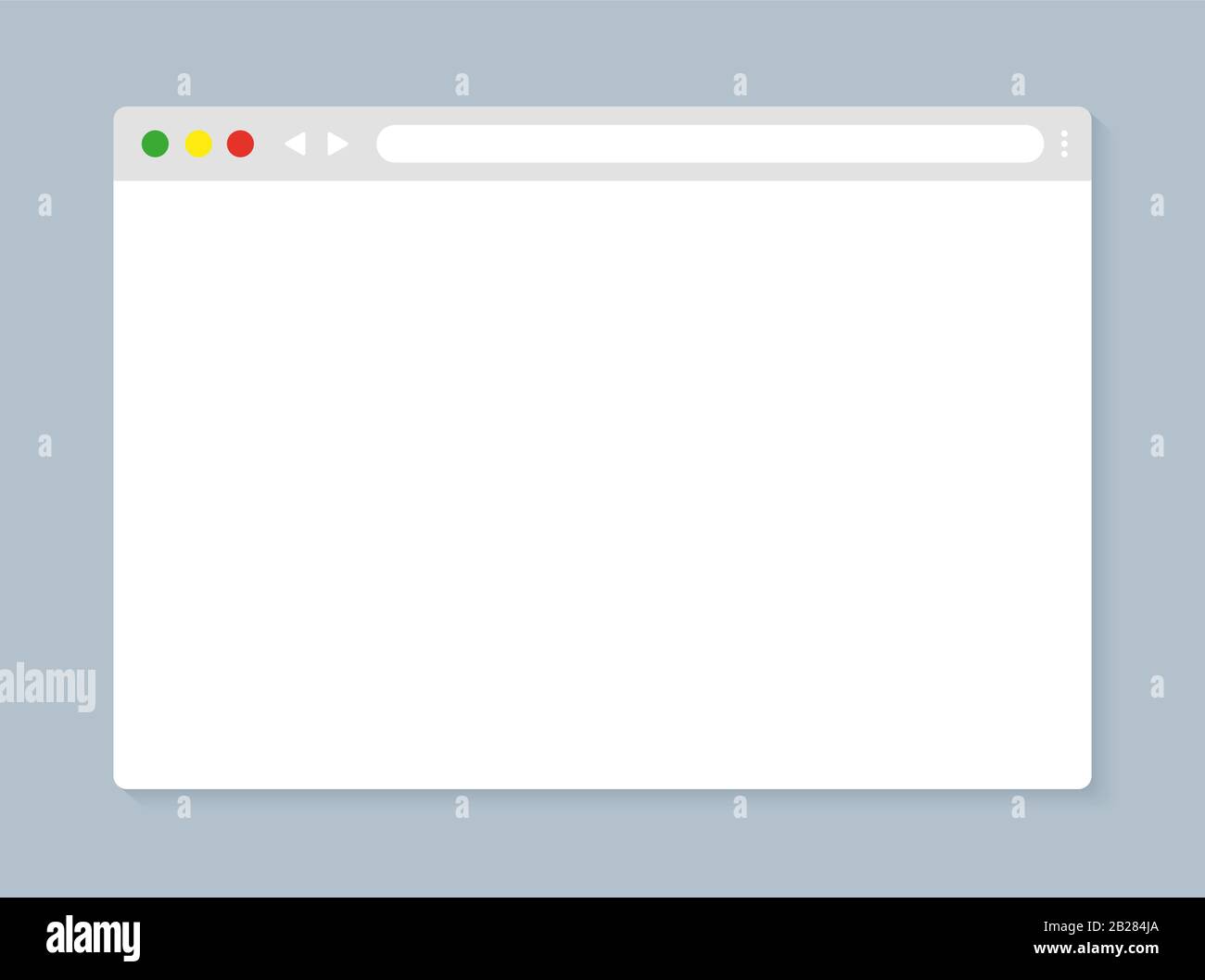 Browser window. Search. Browser in flat style. Search engine ...