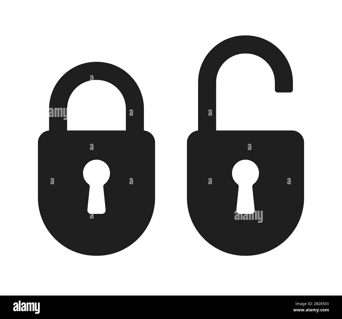 Lock Icons Set Padlock Icons Set Vector Illustration Stock Vector Image And Art Alamy