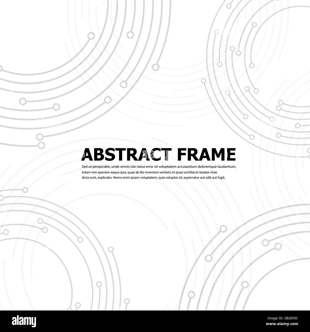 Abstract technology round frame. Vector illutration Stock Vector Image ...