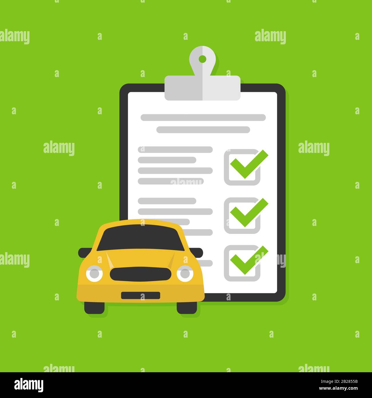 Checklist car servise list icon. Vector illustration Stock Vector Image ...