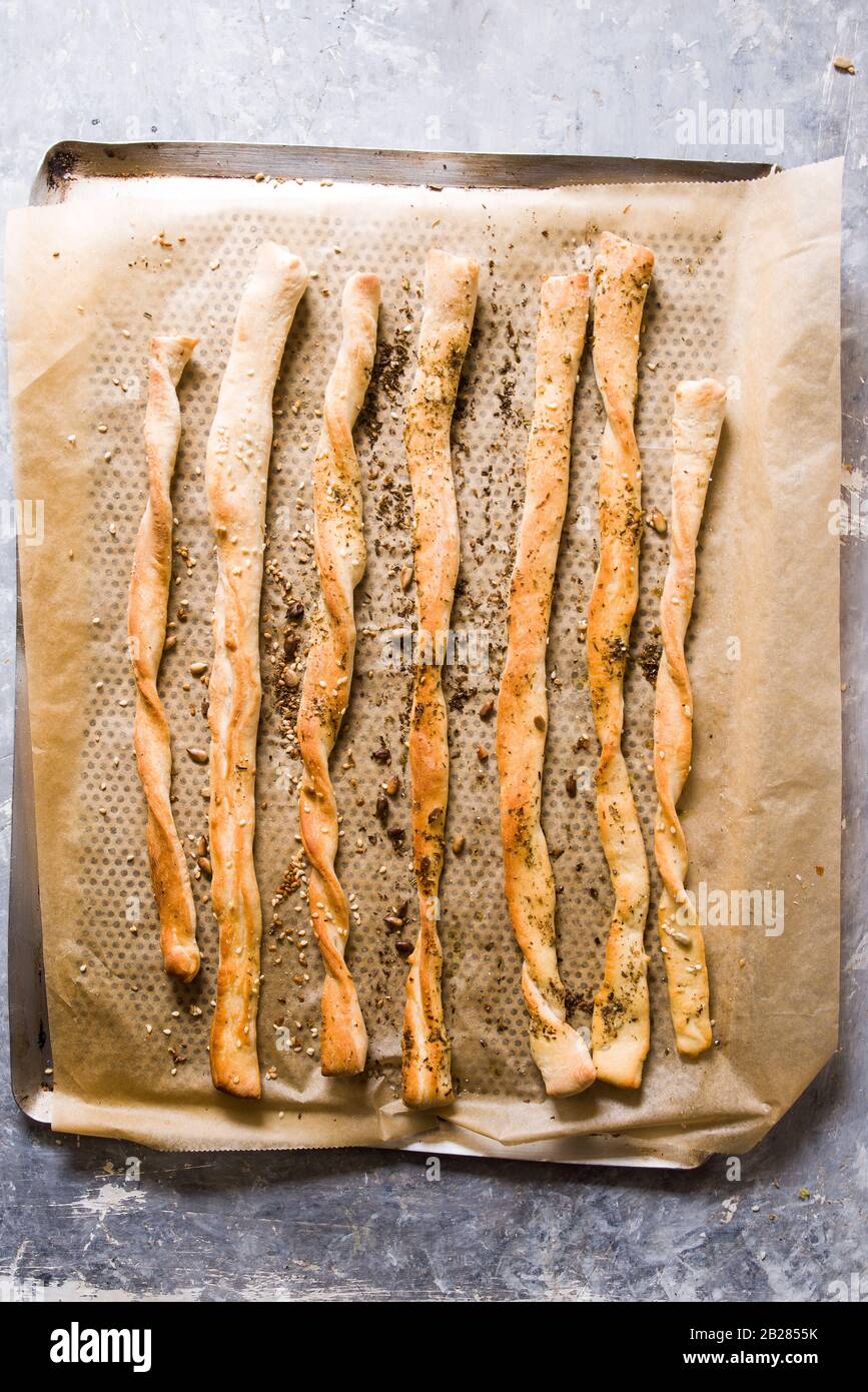 Preparing crunchy breadstick step by step visual guide, breadsticks ...