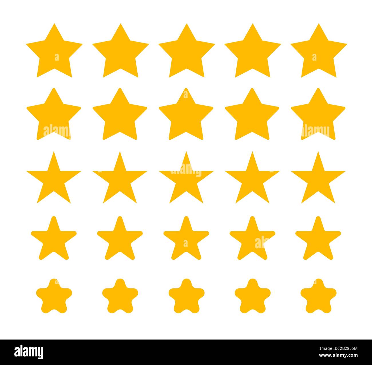 Five star ranking in a flat style. Vector illustration Stock Vector ...