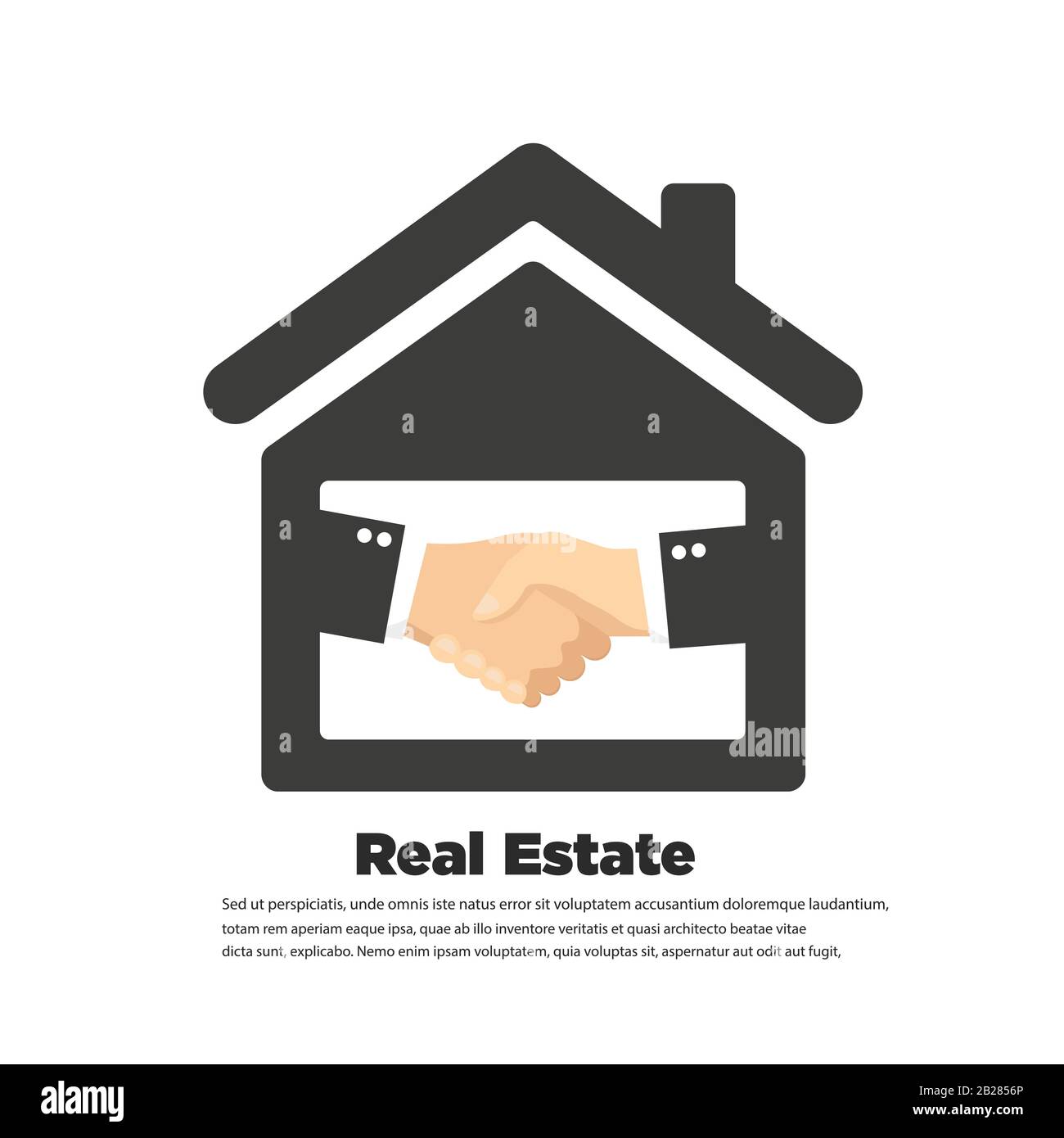 Blue sign handshake symbol icon Stock Vector Images - Alamy