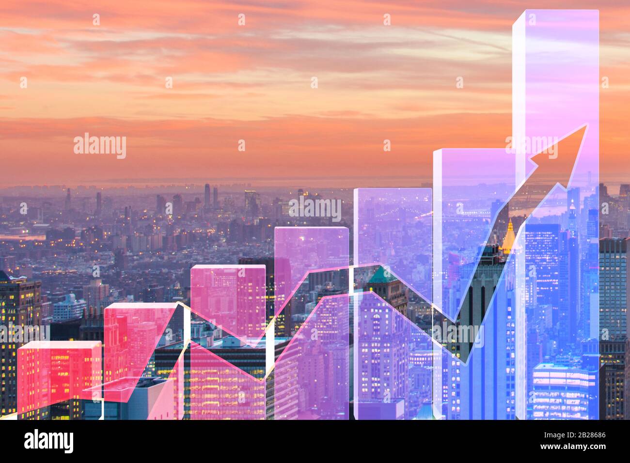 The economic growth concept with charts Stock Photo - Alamy