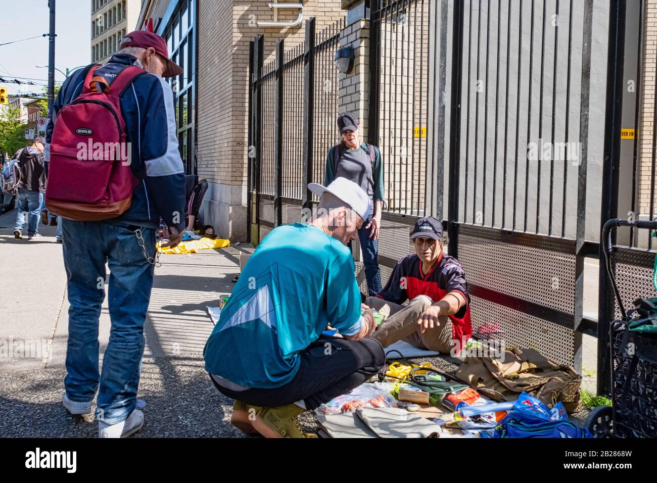 Vancouver homeless beggar hi-res stock photography and images - Alamy
