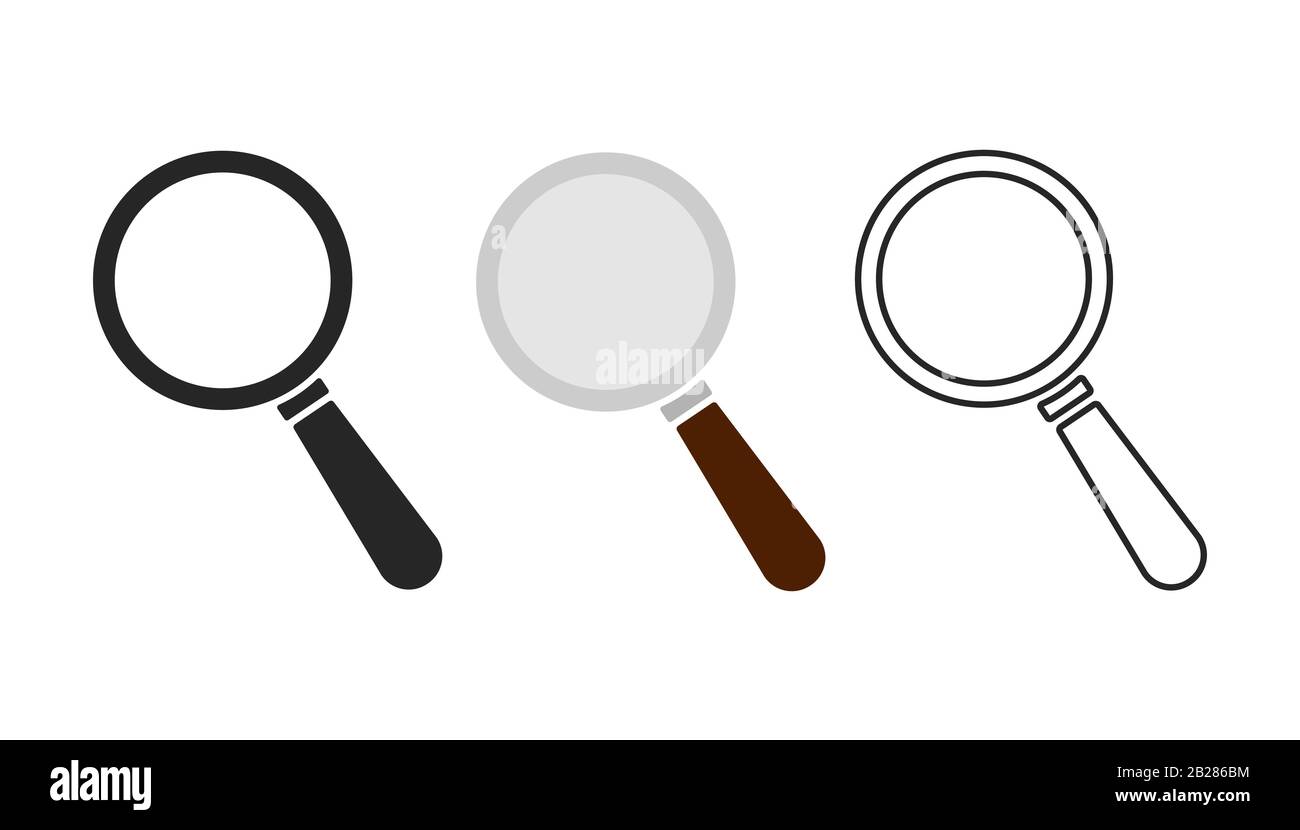 Search icon vector set. Magnifying glass icons set Stock Vector Image ...