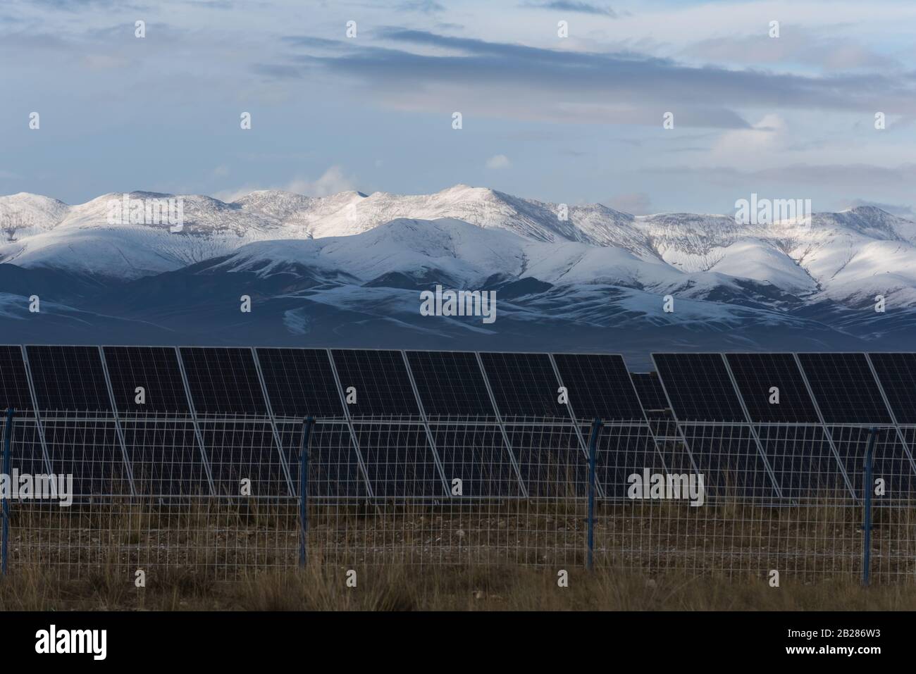 view of a photovoltaic power station Stock Photo - Alamy