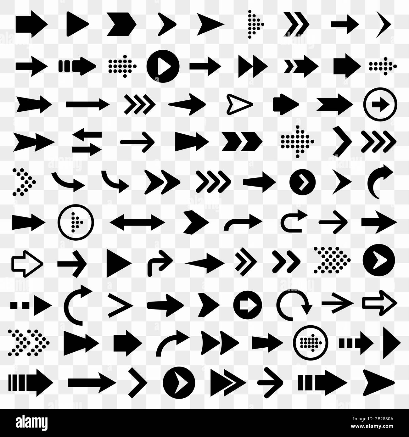 Vector illustration of arrow icons set Stock Vector Image & Art - Alamy