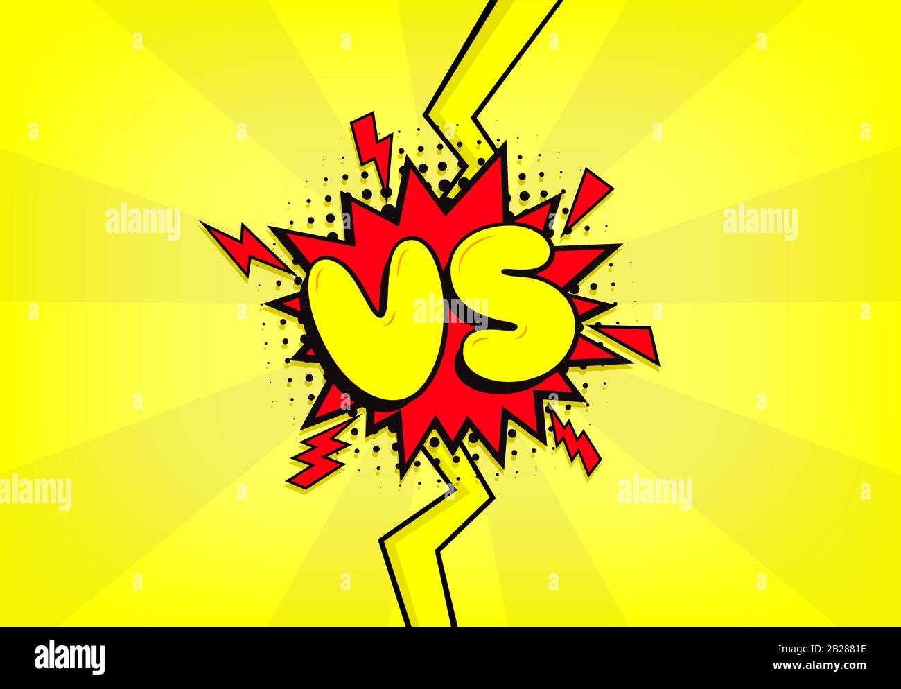 VS. Versus letter logo. Battle vs match, game Stock Vector Image & Art ...