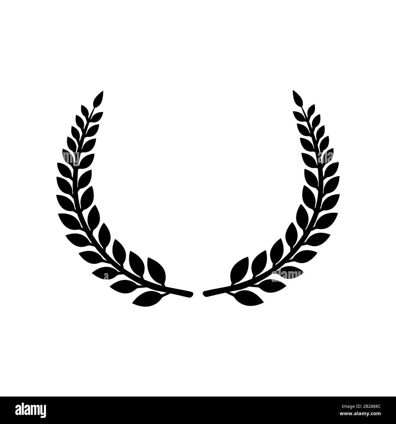 Laurel wreath icon wheat Cut Out Stock Images & Pictures - Alamy