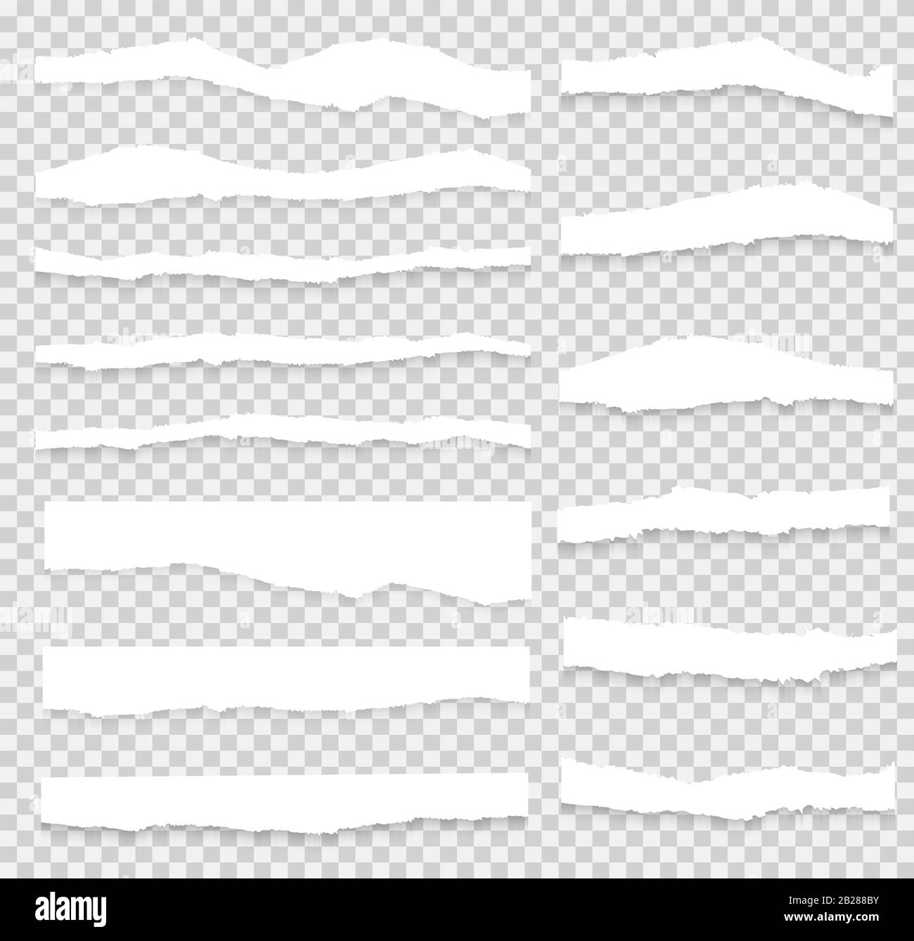 Torn paper set vector, layered. Vector illustration Stock Vector Image ...