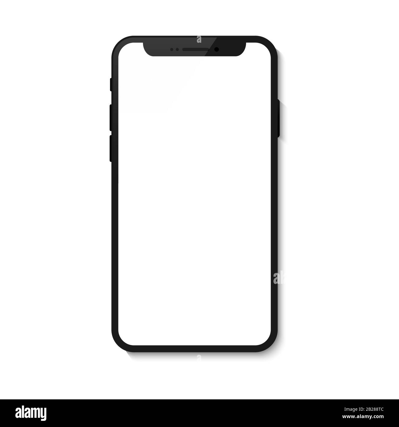 Trendy smartphone mockup mobile phones. Template for infographics or ...