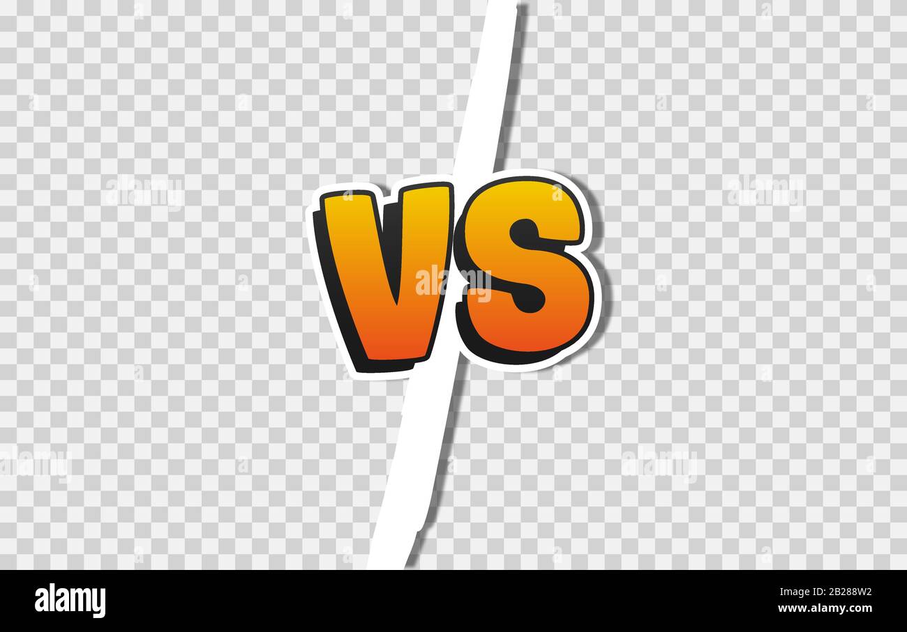 VS. Versus letter logo. Battle vs match, game Stock Vector Image & Art ...