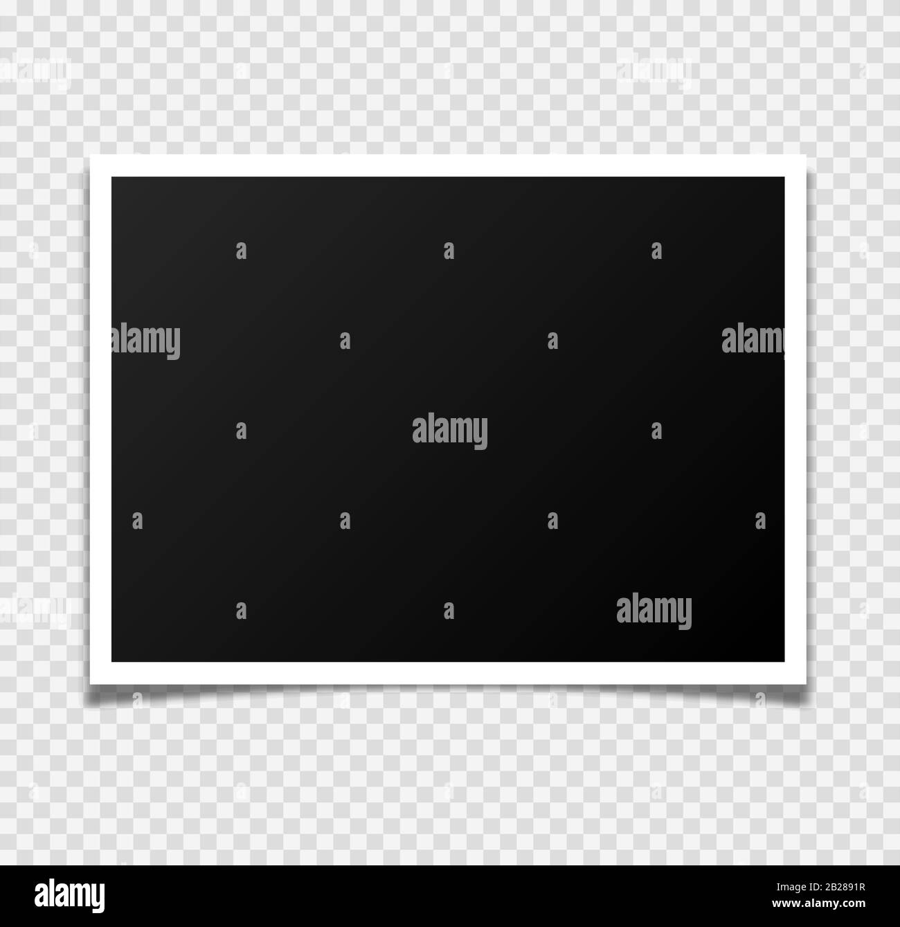 Vector photo frame mockup Black and White Stock Photos & Images - Alamy
