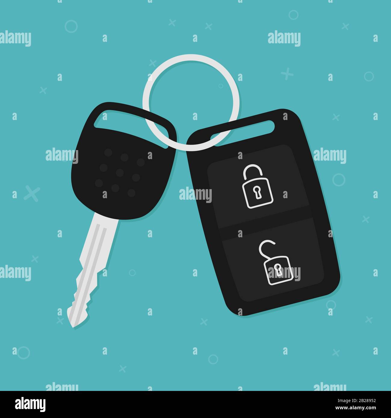 Vector car key flat icon Stock Vector Image & Art - Alamy