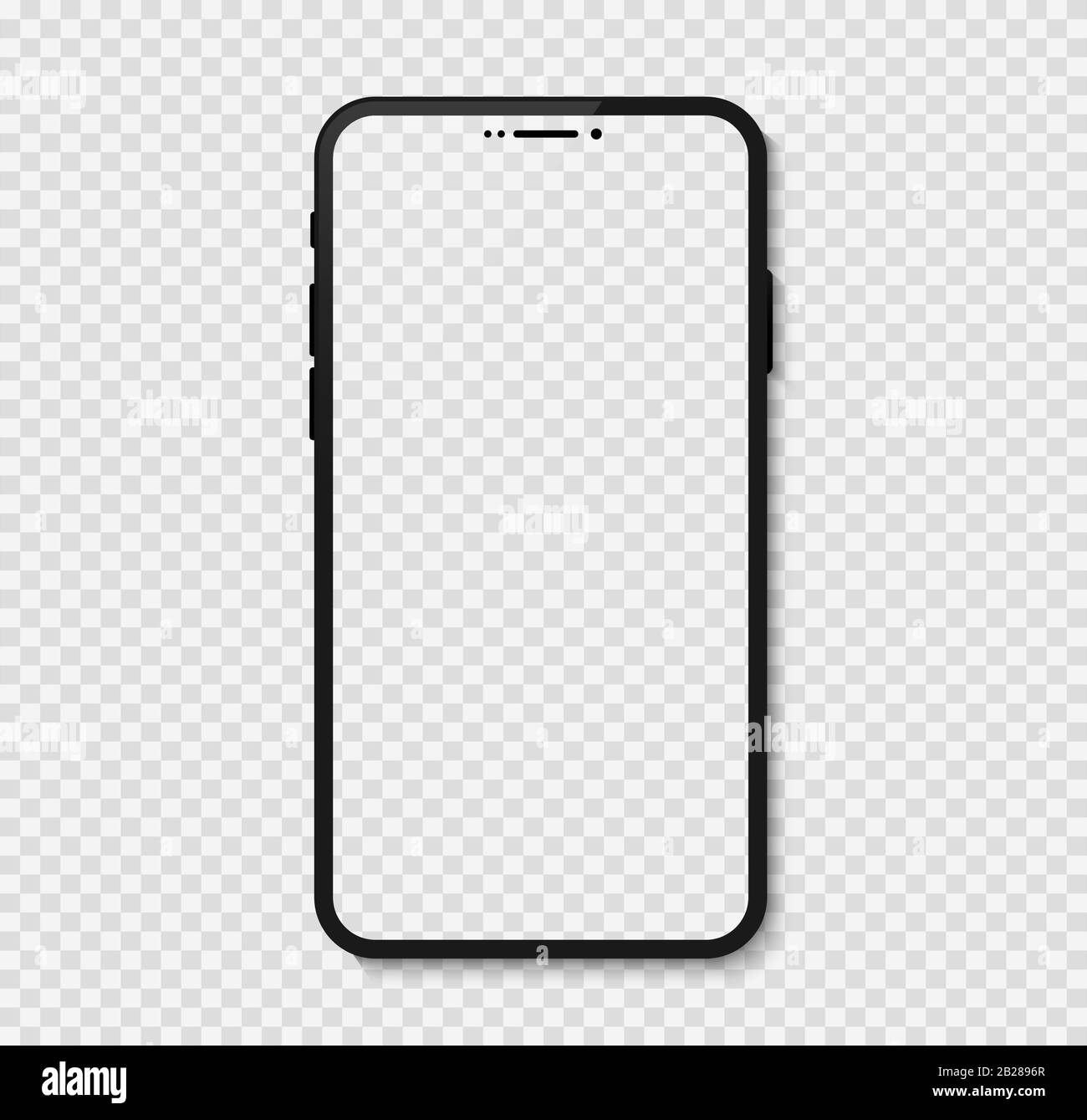 Trendy smartphone mockup mobile phones. Template for infographics or ...