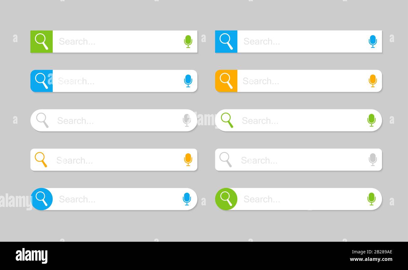 Search box vector vectors hi-res stock photography and images - Alamy