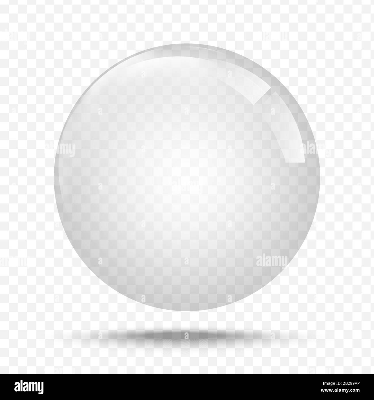 Transparent glas. White pearl, water soap bubble, shiny glossy orb ...