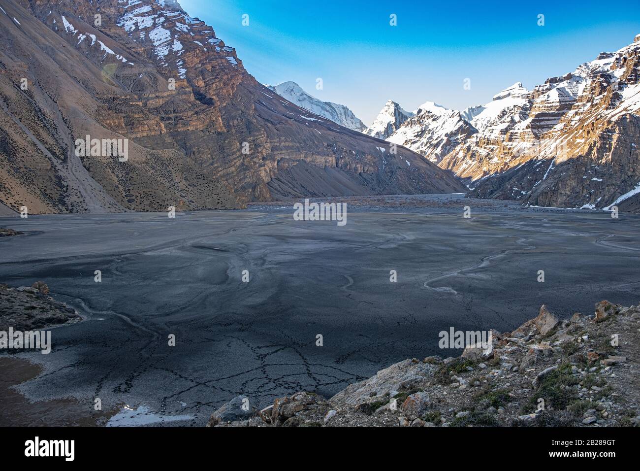 Mane Village, Sopona Lake, dry season, Himachal Pradesh Stock Photo - Alamy