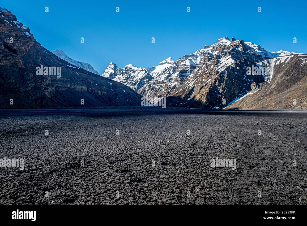 Mane Village, Sopona Lake, dry season, Himachal Pradesh Stock Photo - Alamy