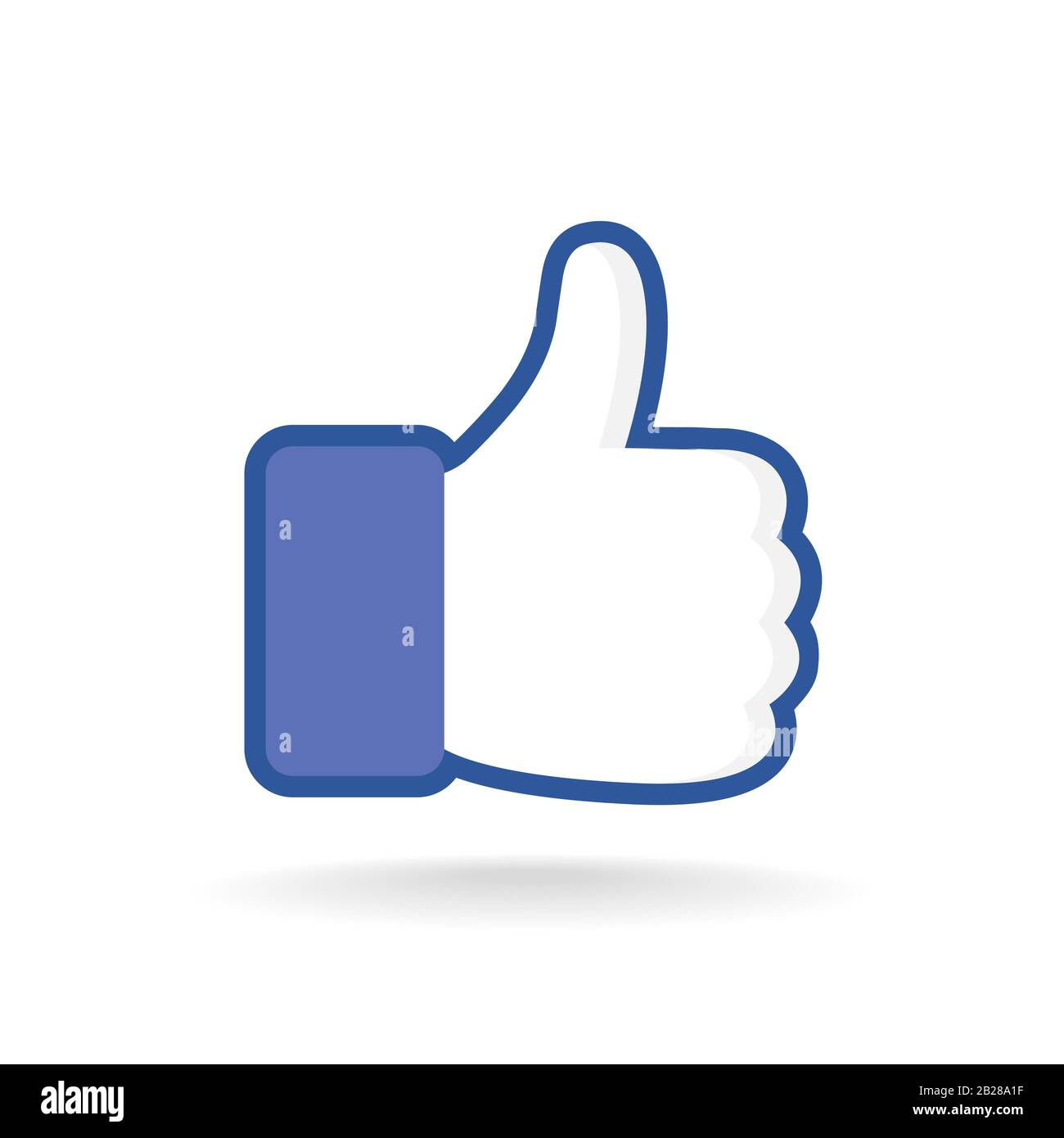 Flat like icon. Vector icon hand Stock Vector Image & Art - Alamy