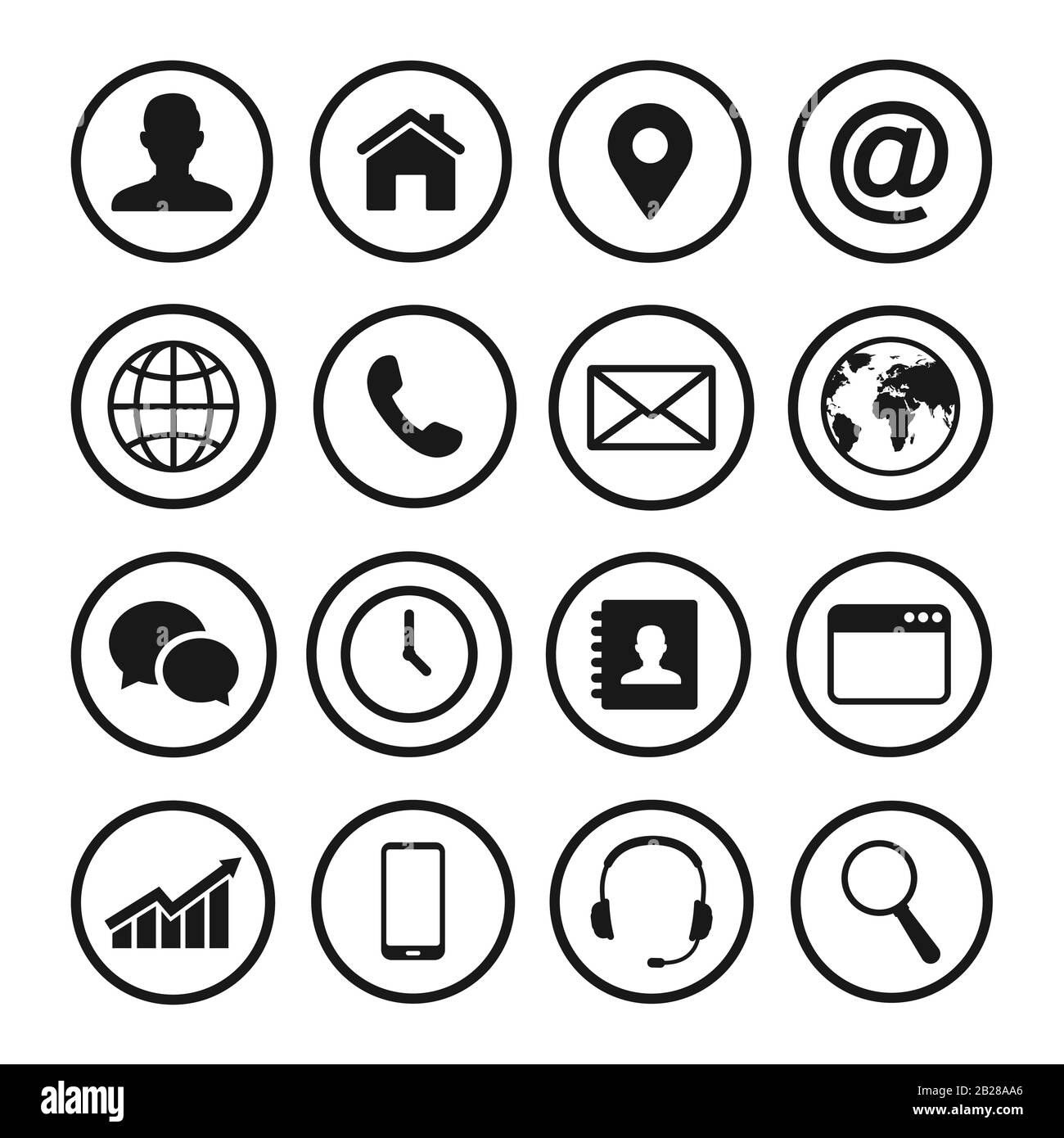 Web icon set. Vector illustration Stock Vector Image & Art - Alamy