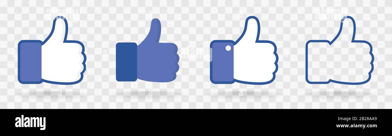 Flat like icon. Vector icon hand Stock Vector Image & Art - Alamy