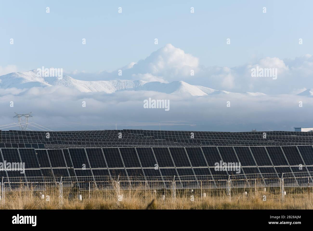 view of a photovoltaic power station Stock Photo - Alamy