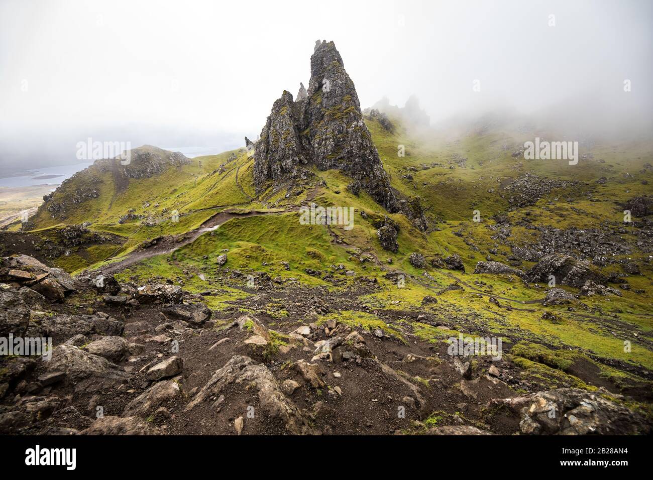 Old Man of Storr on the Isle of Skye in Scotland. Mountain landscape ...