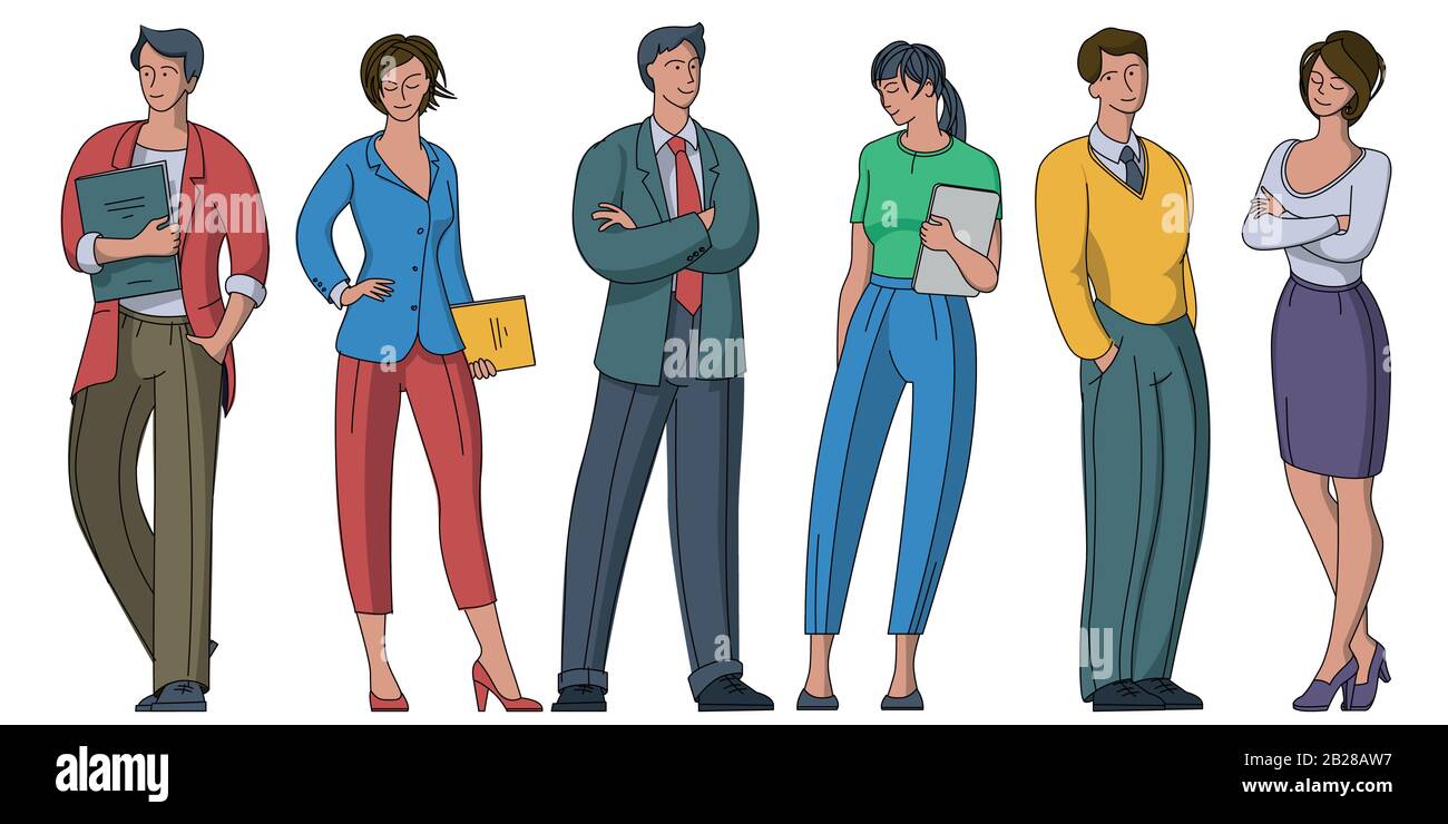 Set of vector people characters Stock Vector Image & Art - Alamy