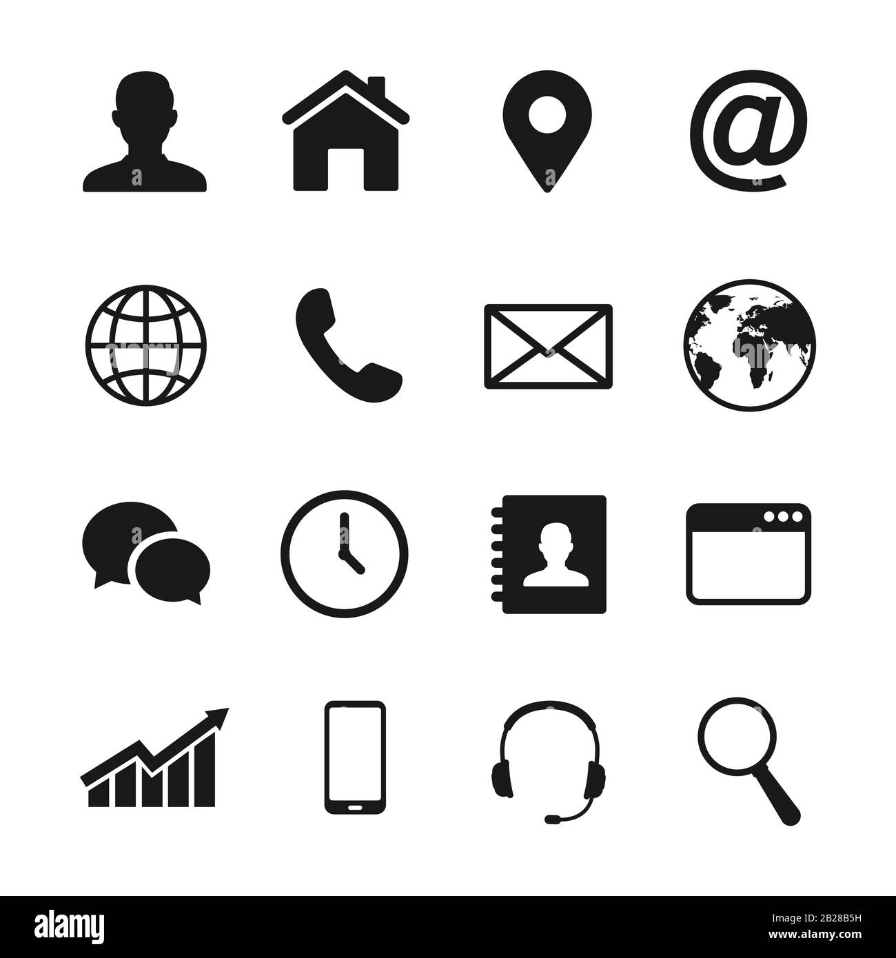 Web icon set. Vector illustration Stock Vector Image & Art - Alamy