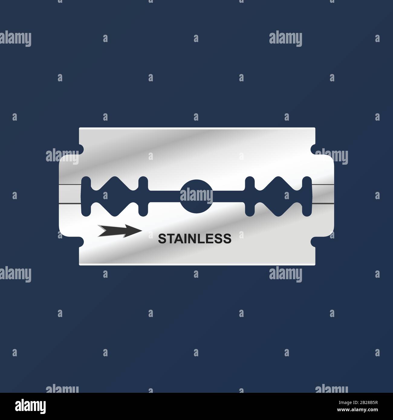 Razor blade, stainless steel, shaver blade Stock Vector Image & Art - Alamy