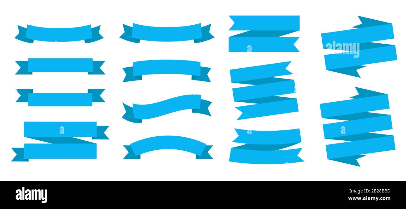 Blank Blue Banner Graphic