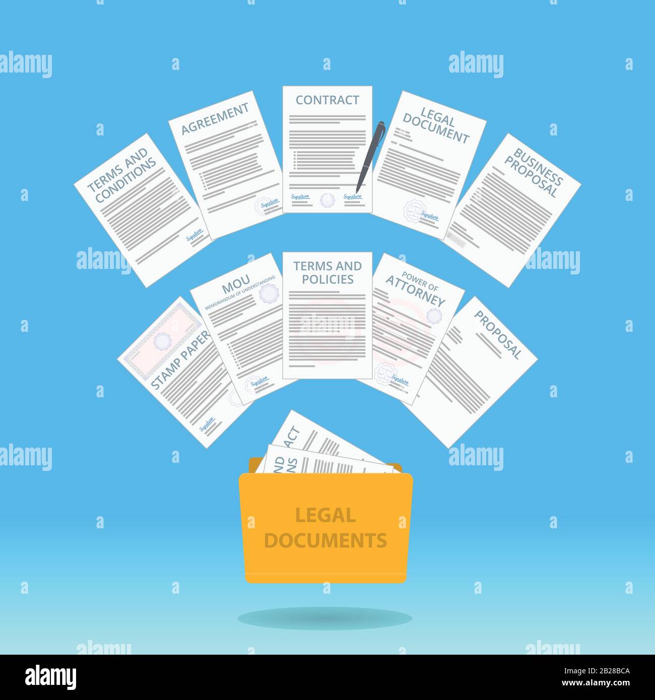 Policies folder Stock Vector Images - Alamy