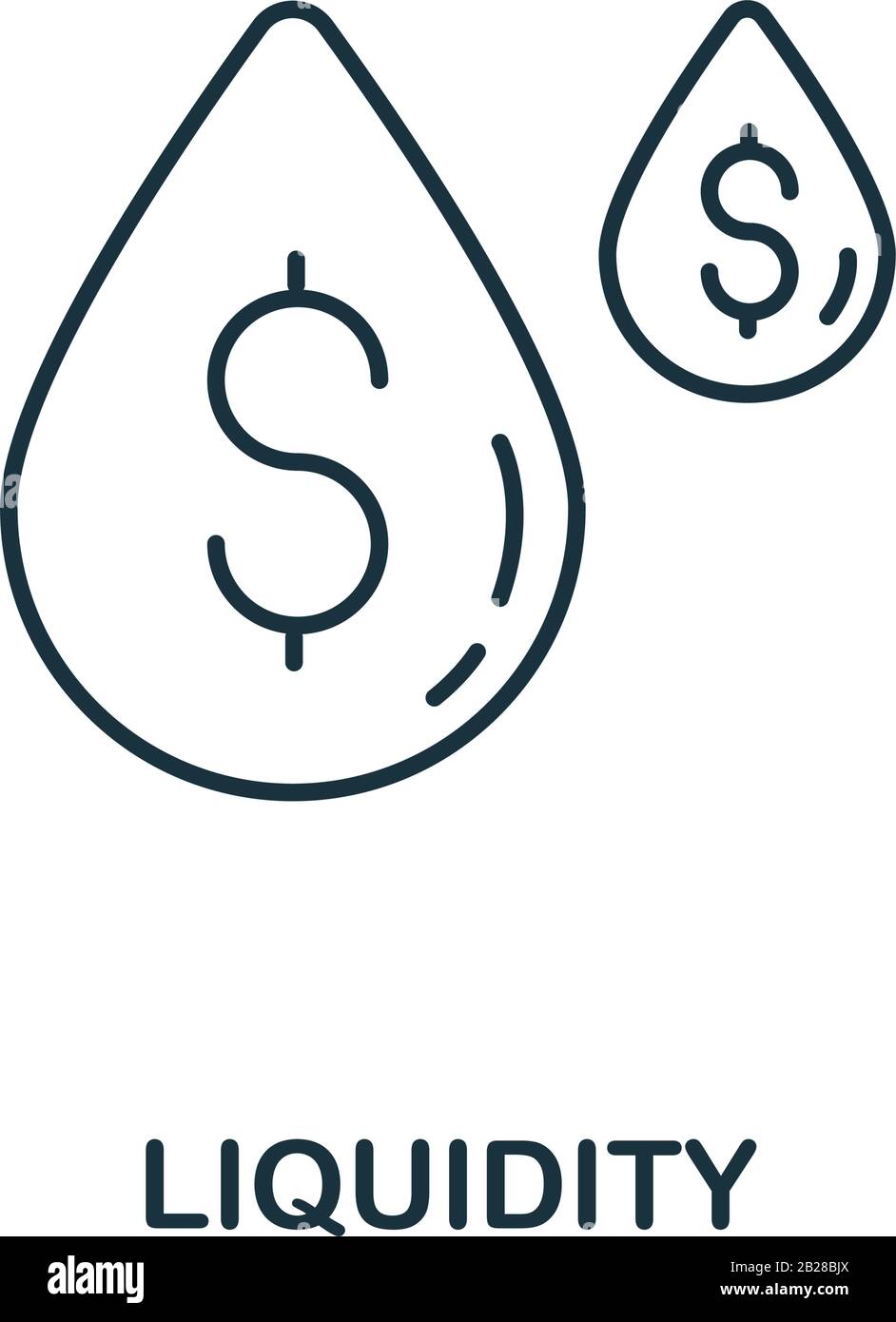 Liquidity icon from crowdfunding collection. Simple line Liquidity icon ...