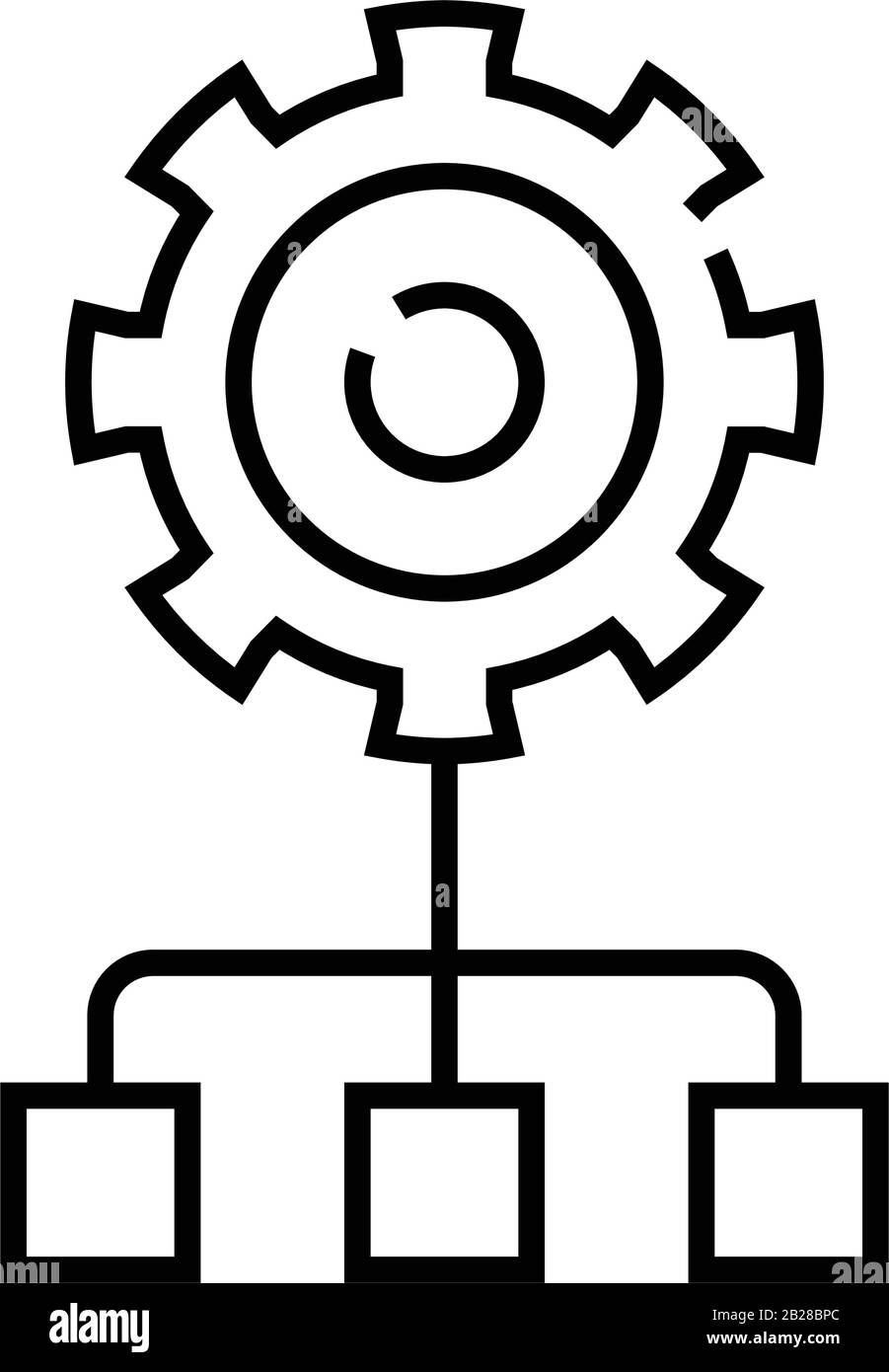 Setup options line icon, concept sign, outline vector illustration, linear symbol Stock Vector ...