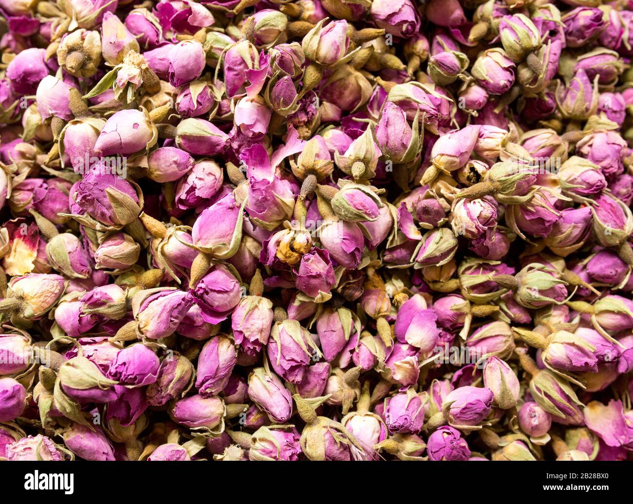 Dried pink roses tea Stock Photo - Alamy