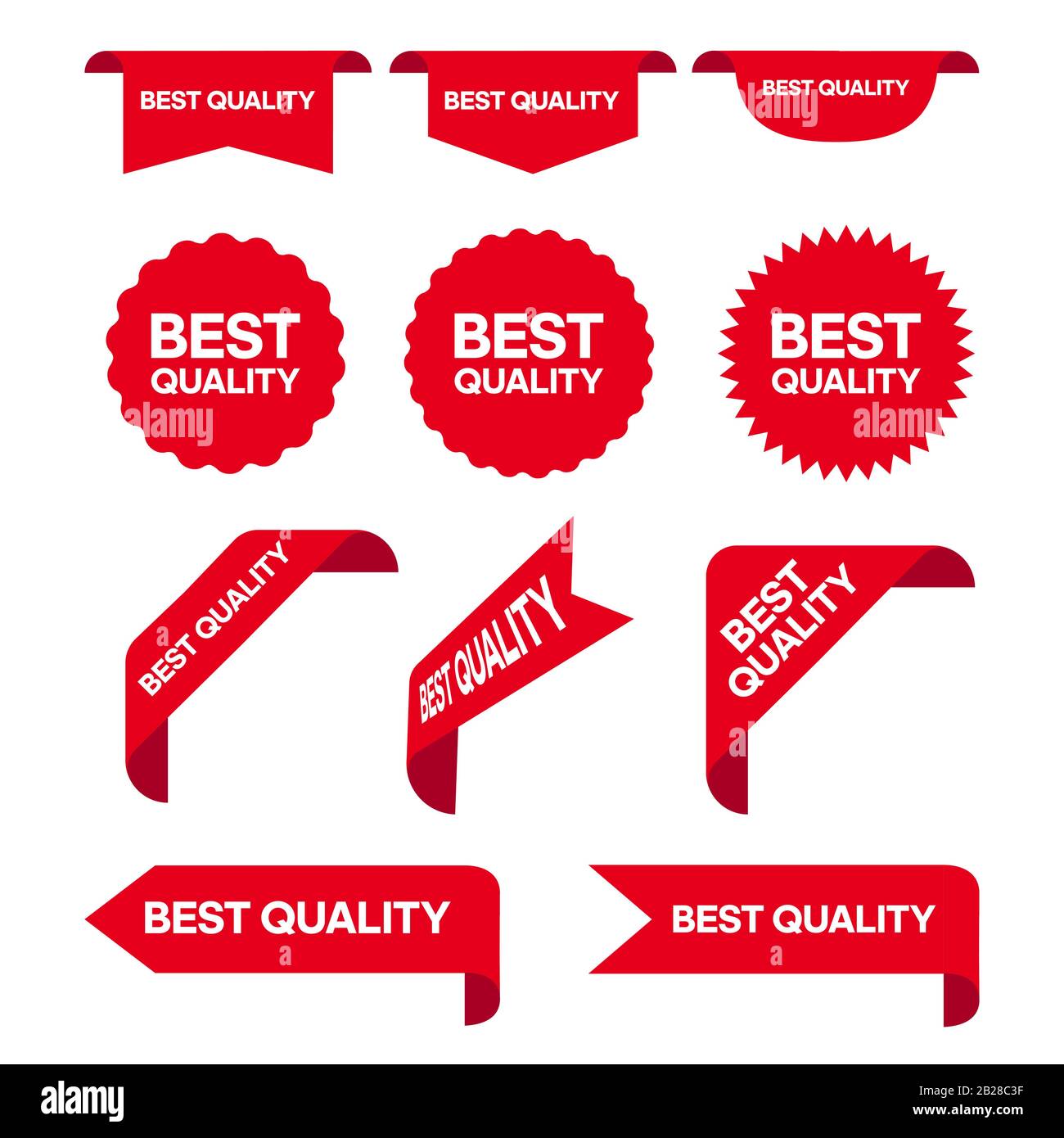 Quality ribbon mega set. Vector illustration Stock Vector Image & Art ...