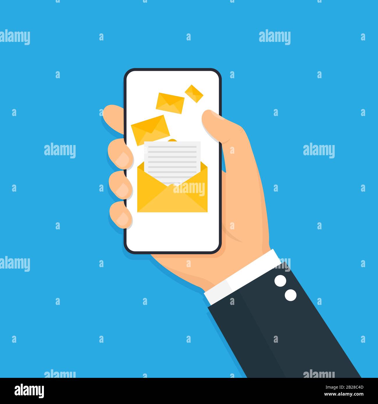 New email message notification on Stock Vector Images - Alamy
