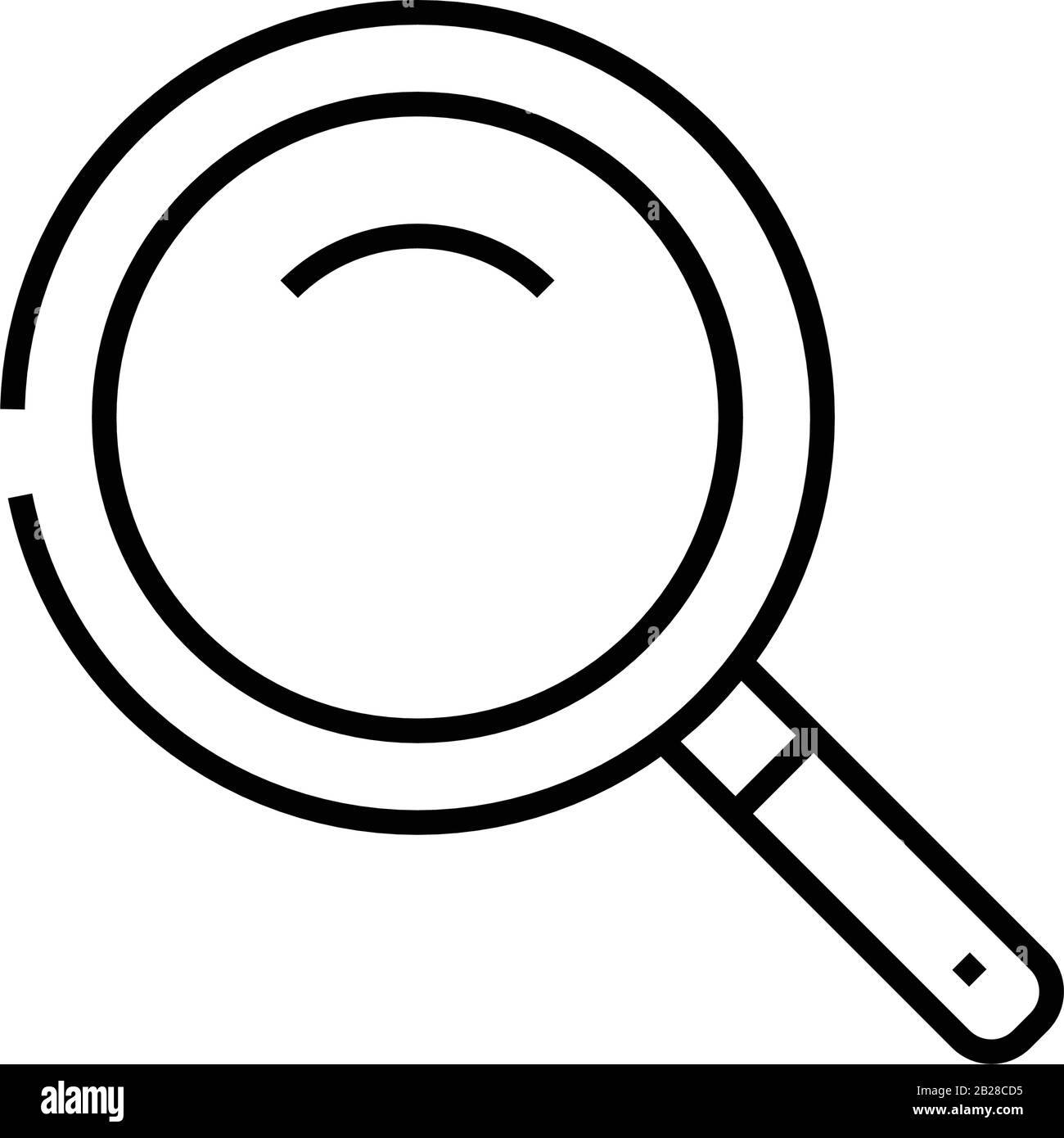 Search line icon, concept sign, outline vector illustration, linear ...