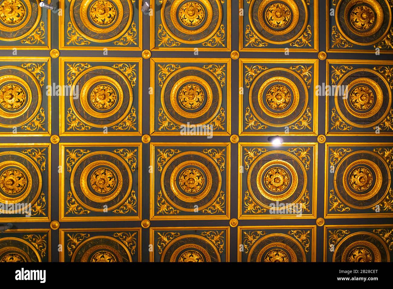 elegant golden ceiling, for background Stock Photo - Alamy